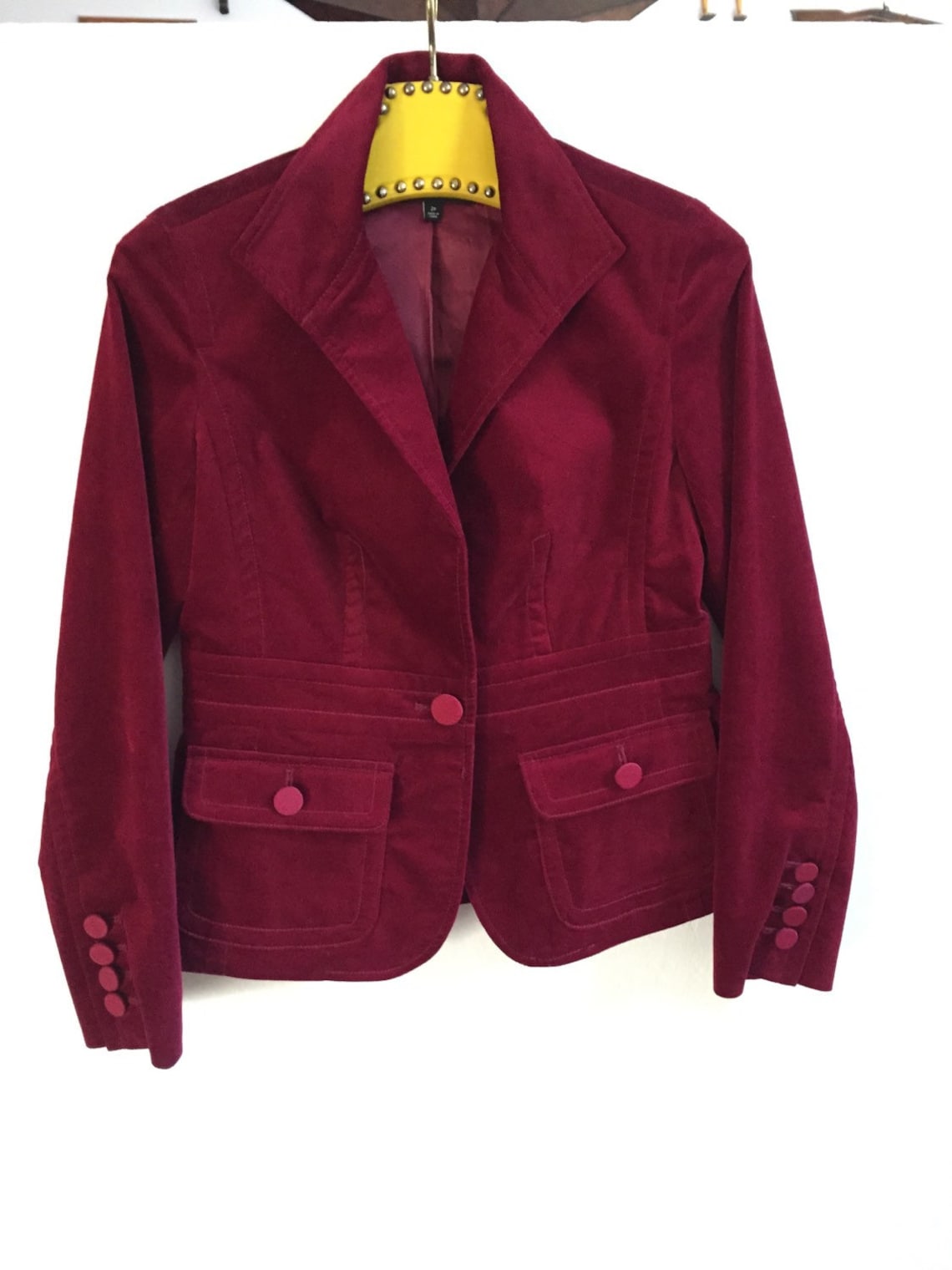 Never Worn Vintage Velvet Oxblood Cabernet Color Blazer by - Etsy