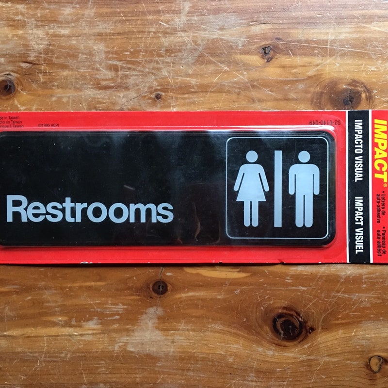 Restroom Signs - Etsy