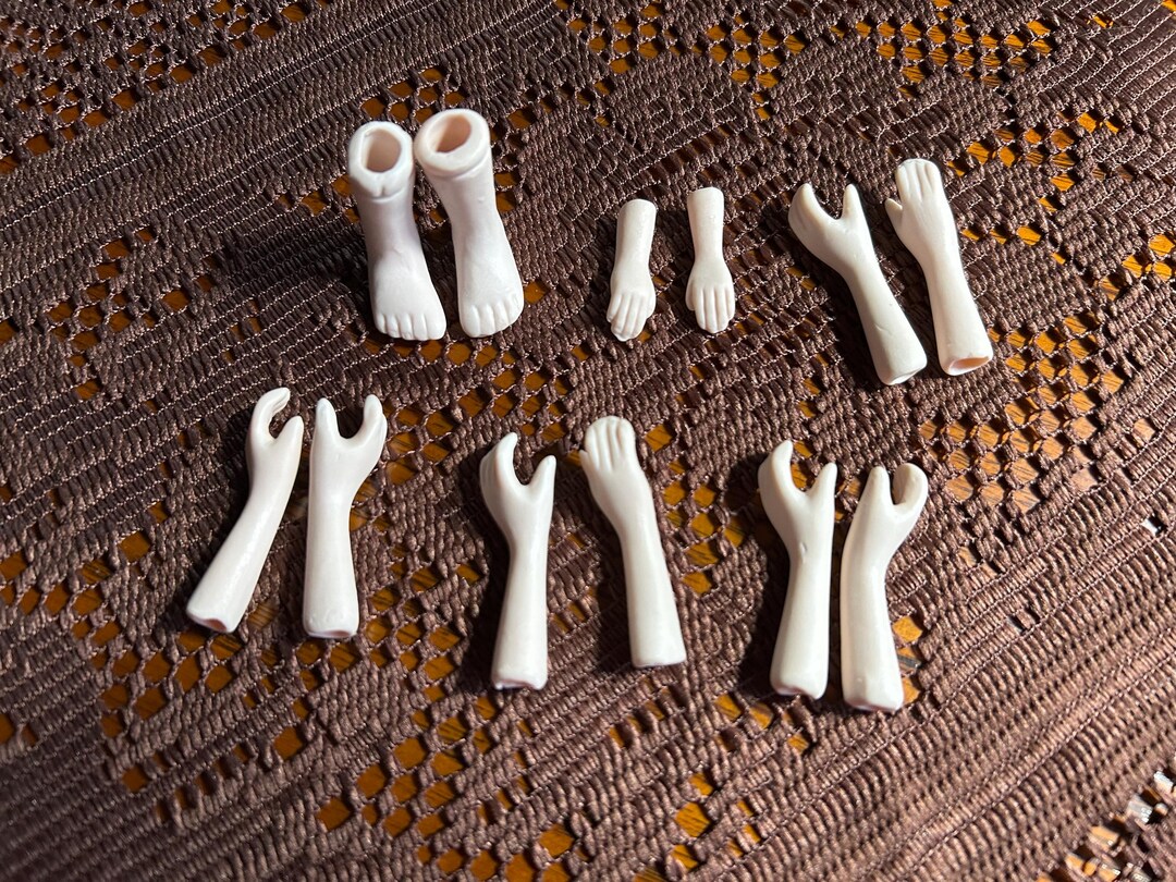 Porcelain Doll Arms, Legs, Hands, Feet ~ Vintage Porcelain Doll Parts ...
