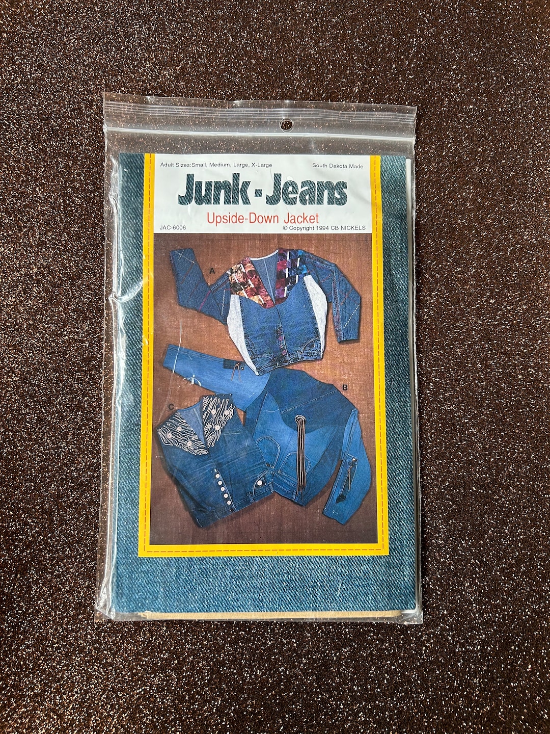 DIY Vintage Upside-down Jacket Pattern ~ New in Package Junk-jeans ...