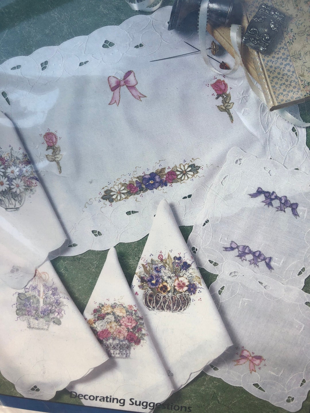 Vintage Floral Full Color Iron on Transfer Designs in the Sealed ...