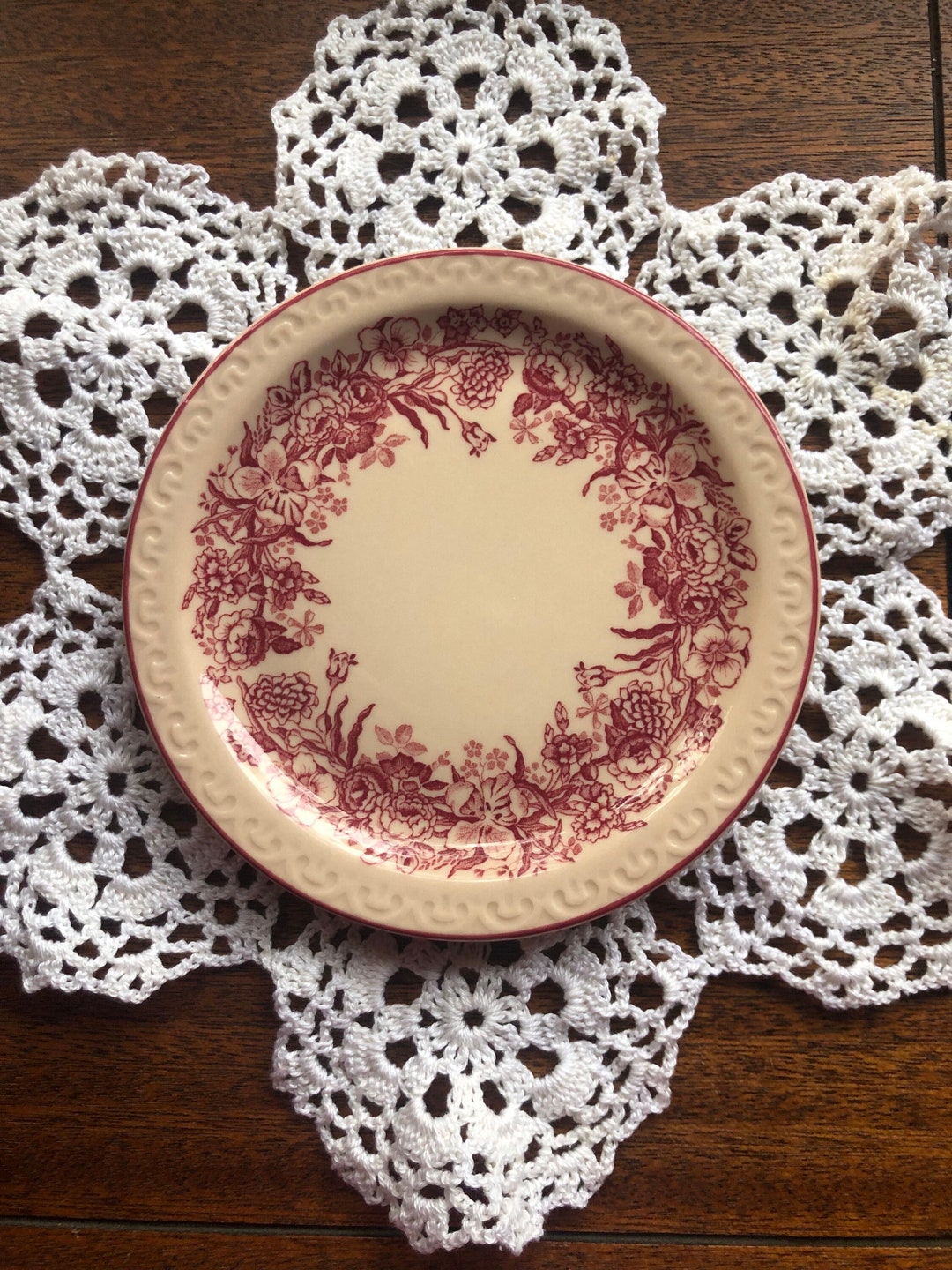 Vintage Inca Ware Shenango China 5 1/2" Appetizer Plate With Floral ...
