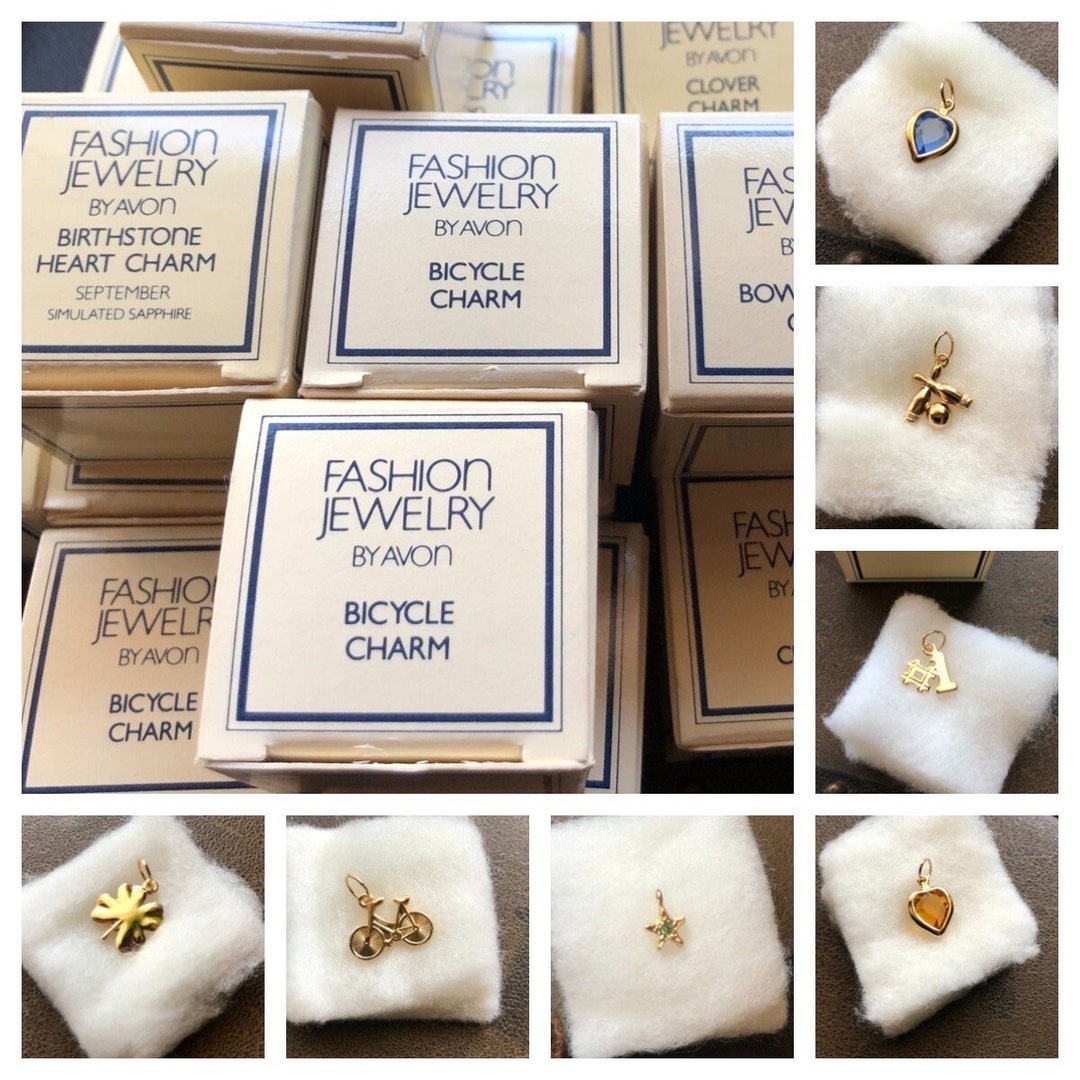 Beautiful New Vintage Avon Goldtone Charms in the Original Boxes ...