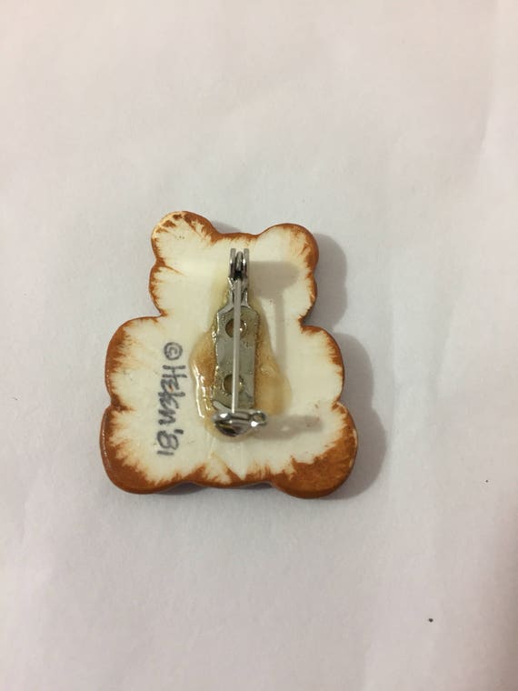 Adorable Vintage Bear Pin ~ Featuring A Cute Bear Wea… Gem