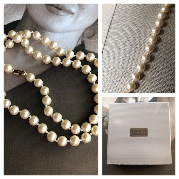 Avon Pearl Necklace - Etsy