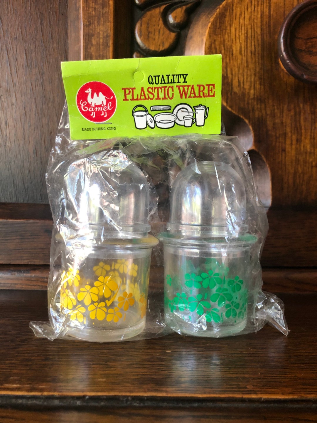 Two Clear Vintage Camel Brand Quality Plastic Ware Containers With ...