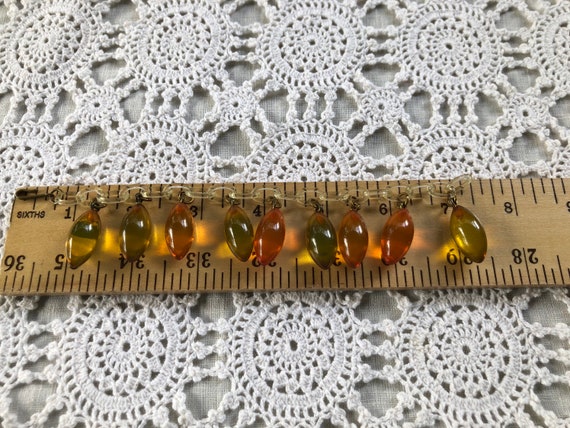 Vintage Prystal Bakelite Charm Bracelet ~ Chartreuse … - Gem
