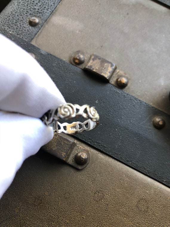 Genuine 925 Sterling Silver Roses Roses Ring In A Siz… - Gem