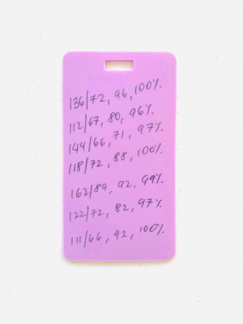 Erasable, Vertical Badge Note - Etsy