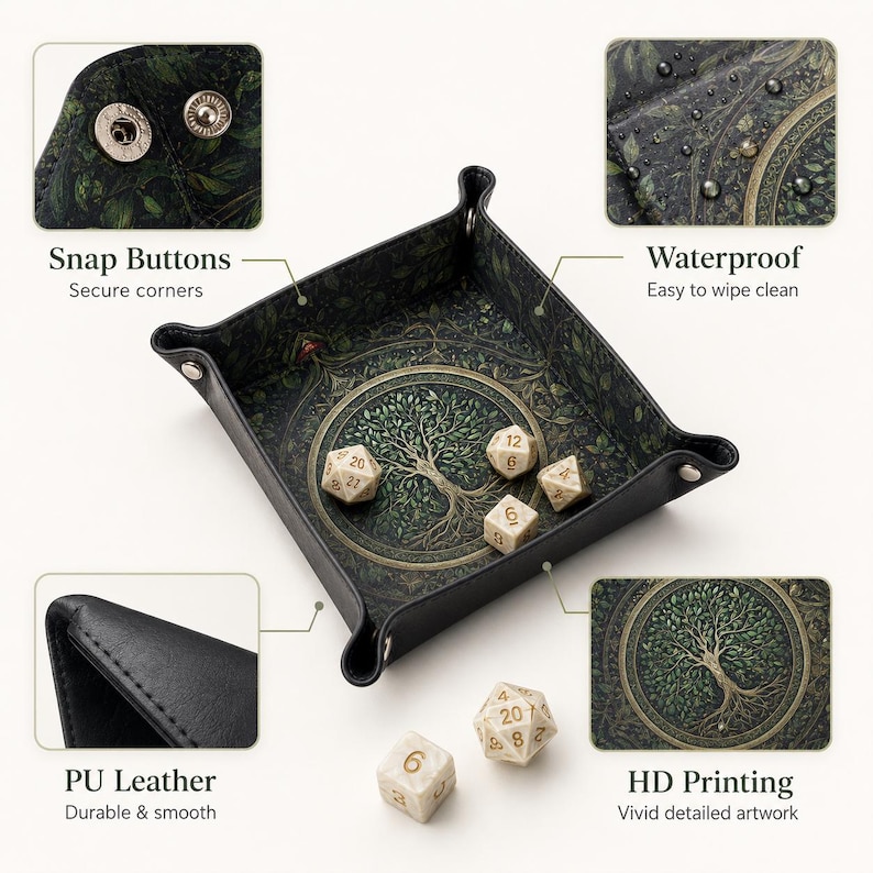 Custom DND Dice Tray, Snake Potion Bottle Dice Rolling Tray ...