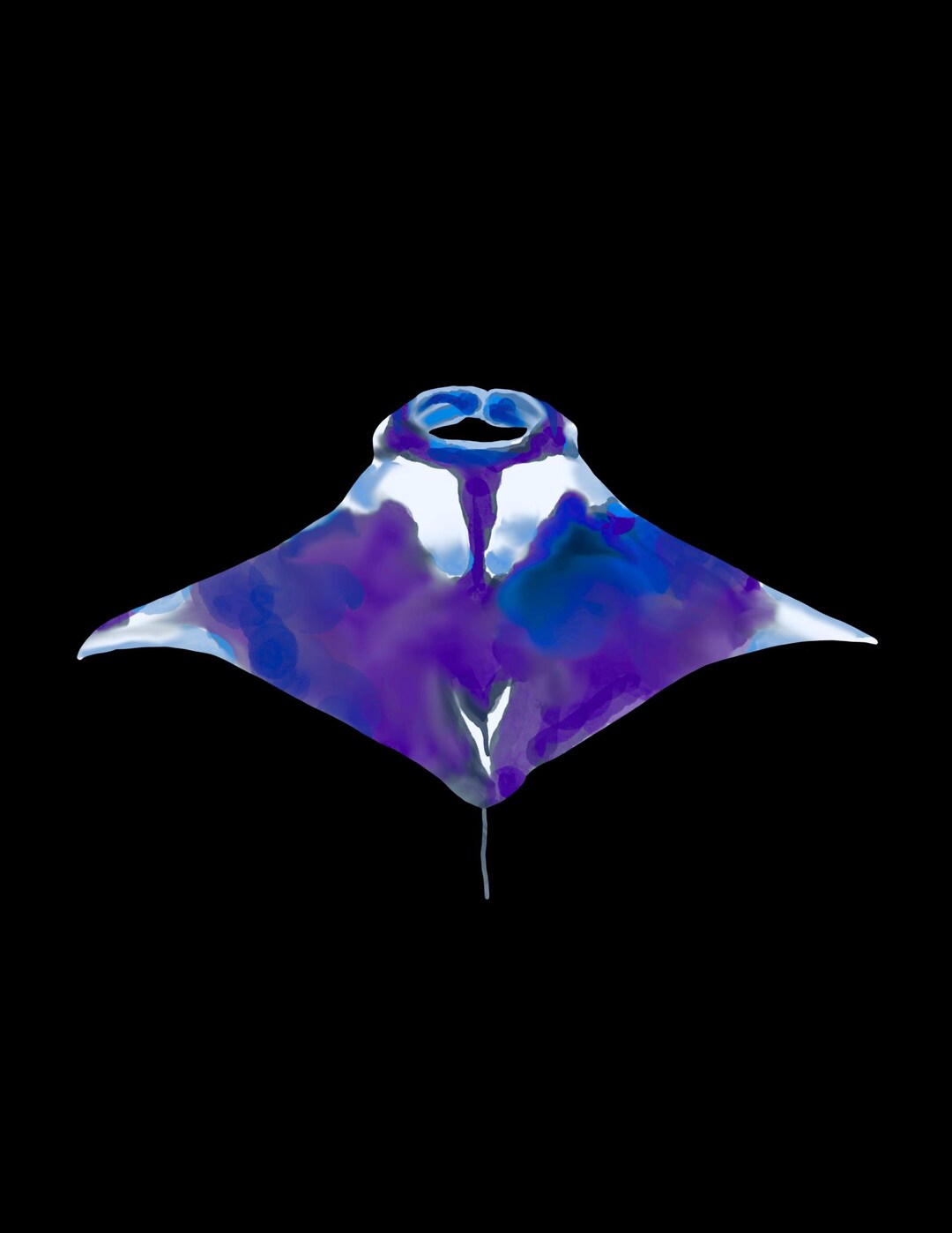 Colorful Manta Ray Kiss-cut Stickers | Ocean Vibe Decor, Laptop ...