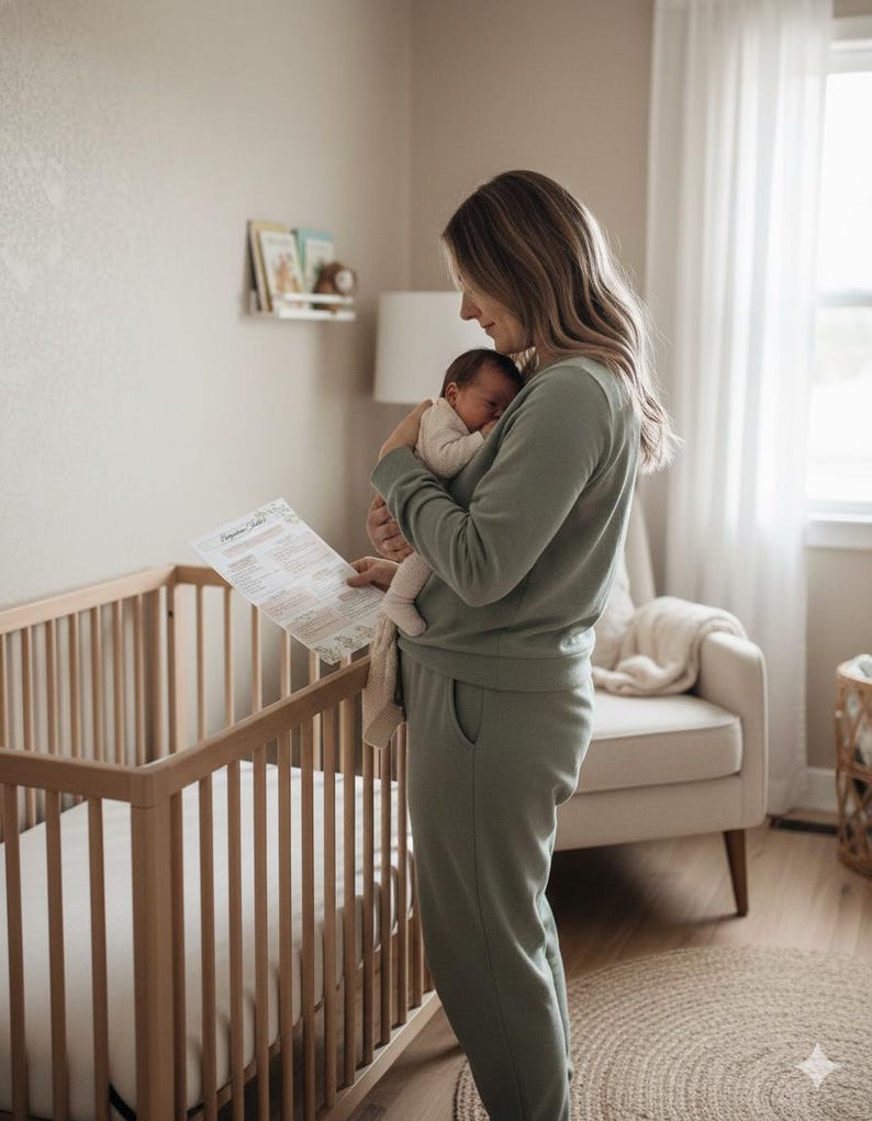 Postpartum Recovery Checklist Printable Pdf Digital Download New Mom ...