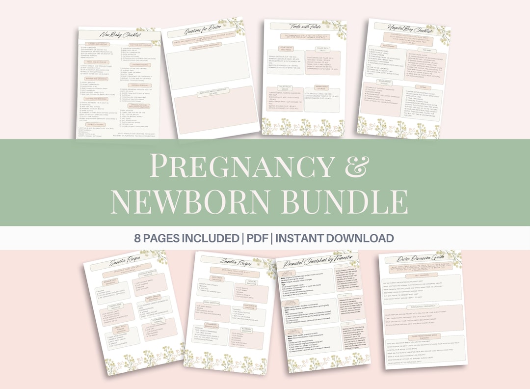 Pregnancy Planning Bundle Digital Download Guide Expectant Mother ...