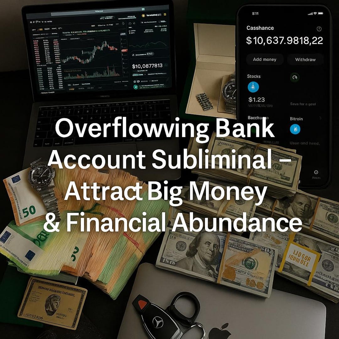 Overflowing Bank Account Subliminal – Attract Big Money, Wealth Flow ...