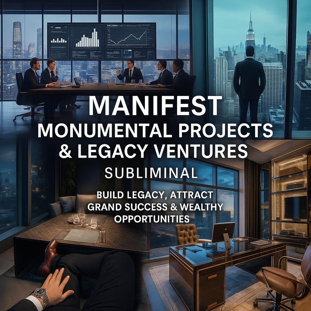 Manifest Monumental Projects Legacy Ventures Subliminal – Build Legacy ...
