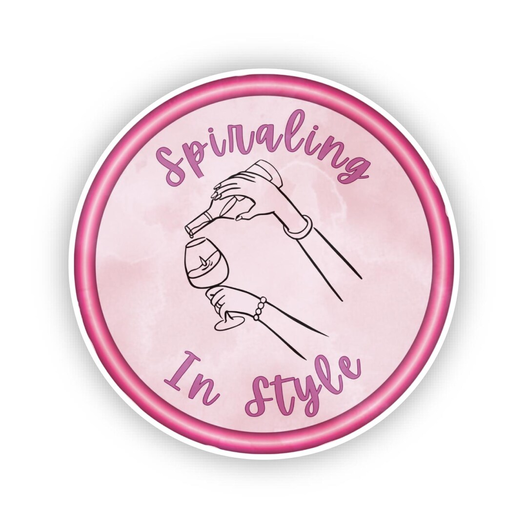 Spiraling in Style Sticker - Etsy