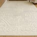 Elegant Ivory Floral Embossed Hand Tufted Area Rug – Classic Neutral ...