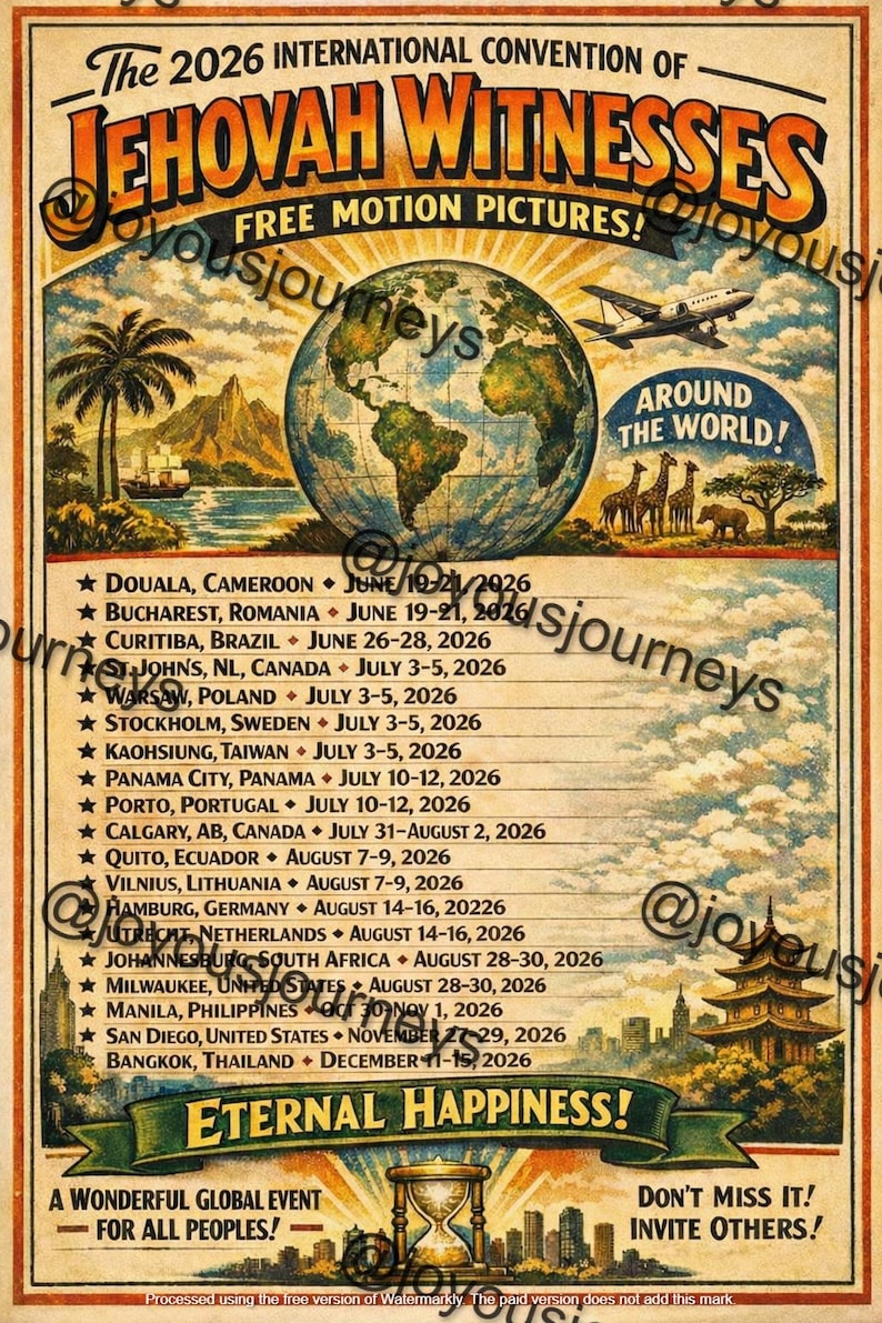 JW International Convention 2026 "concert Dates" Style Tote Bag - Etsy