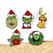 Resting Grinch Face Christmas Pin - Etsy