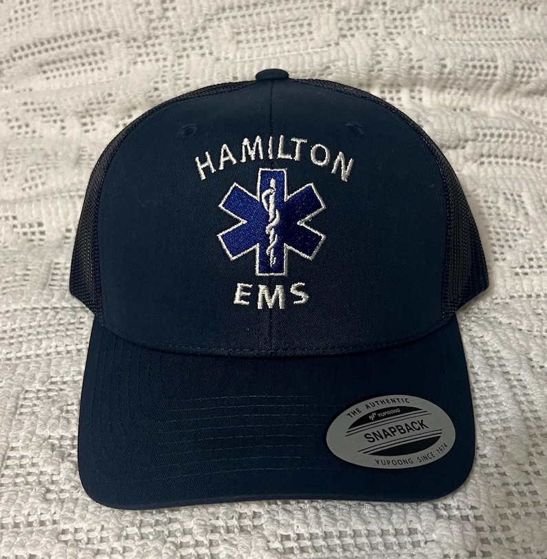 Custom EMS Hat Star of Life EMT Paramedic Truck Cap - Etsy