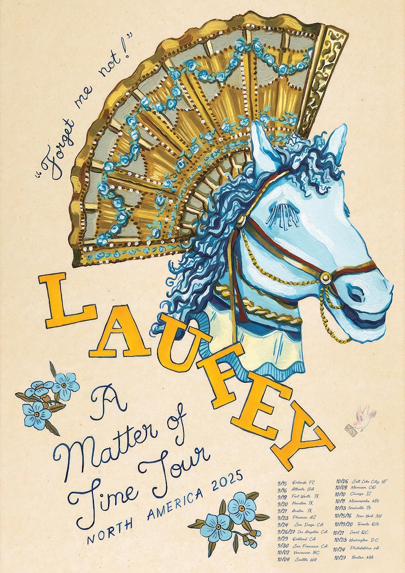 Laufey A Matter of Time Horse Poster Tour 2025 Poster Digital - Etsy