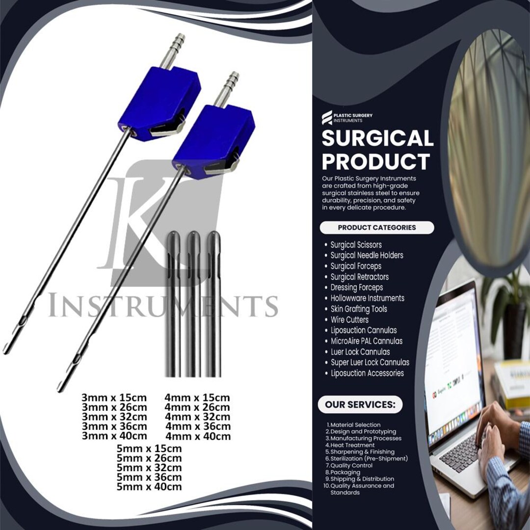 Microaire Type PAL Liposuction Cannula | Single Mercedes Style Design ...