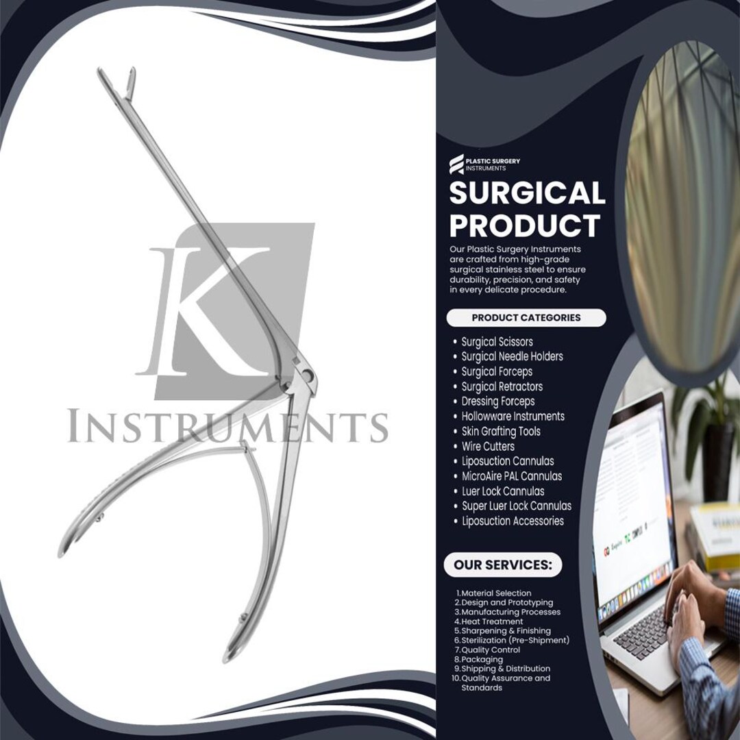 Takahashi Nasal Forceps | Surgical Tool With Cup-shaped Jaws | Sinus ...