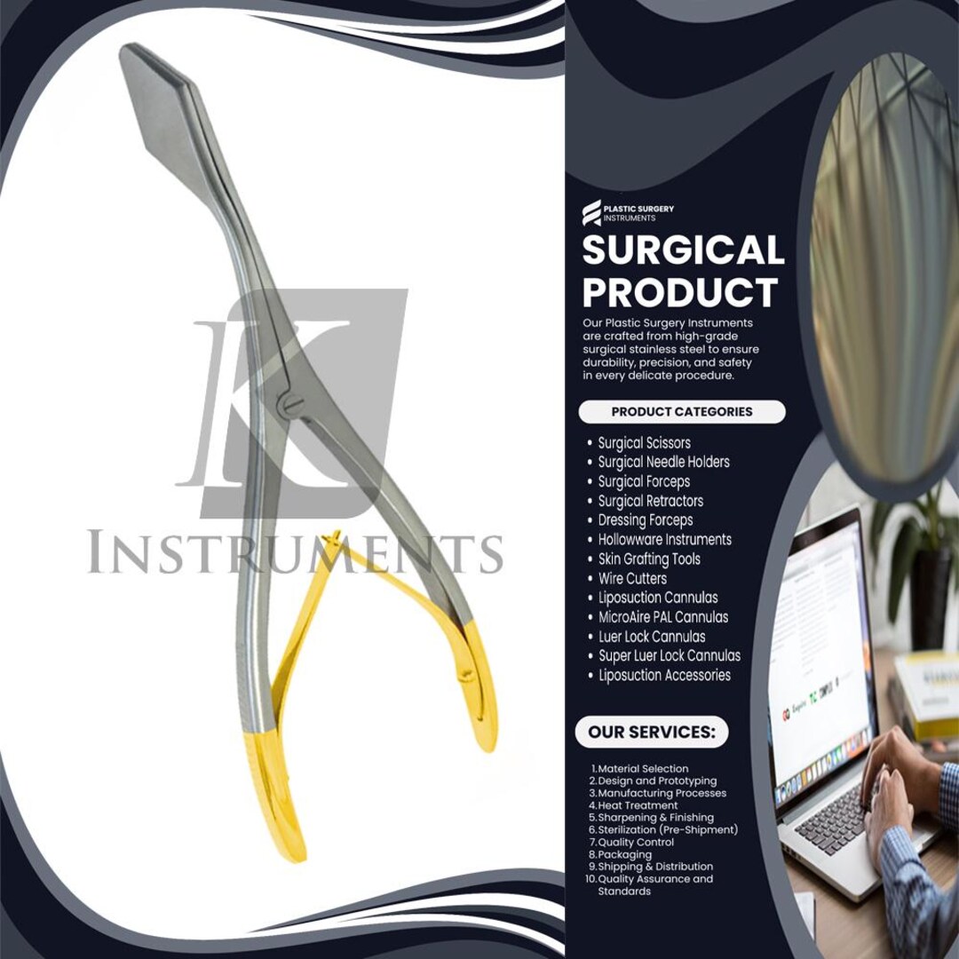 Diamond Tip Surgical Breast Spreader | 30cm Stainless Steel Expansion ...