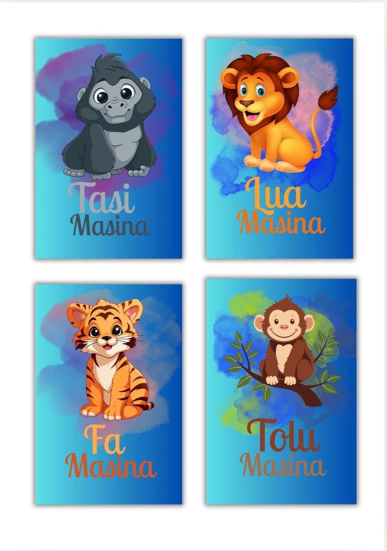 Samoan Baby Boy Milestone Cards - Etsy