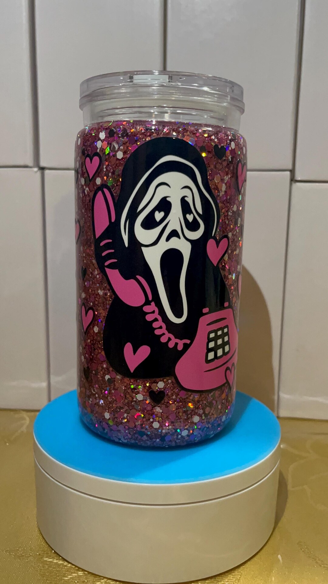 Scream Snowglobe Tumbler Cup (16oz) - Etsy