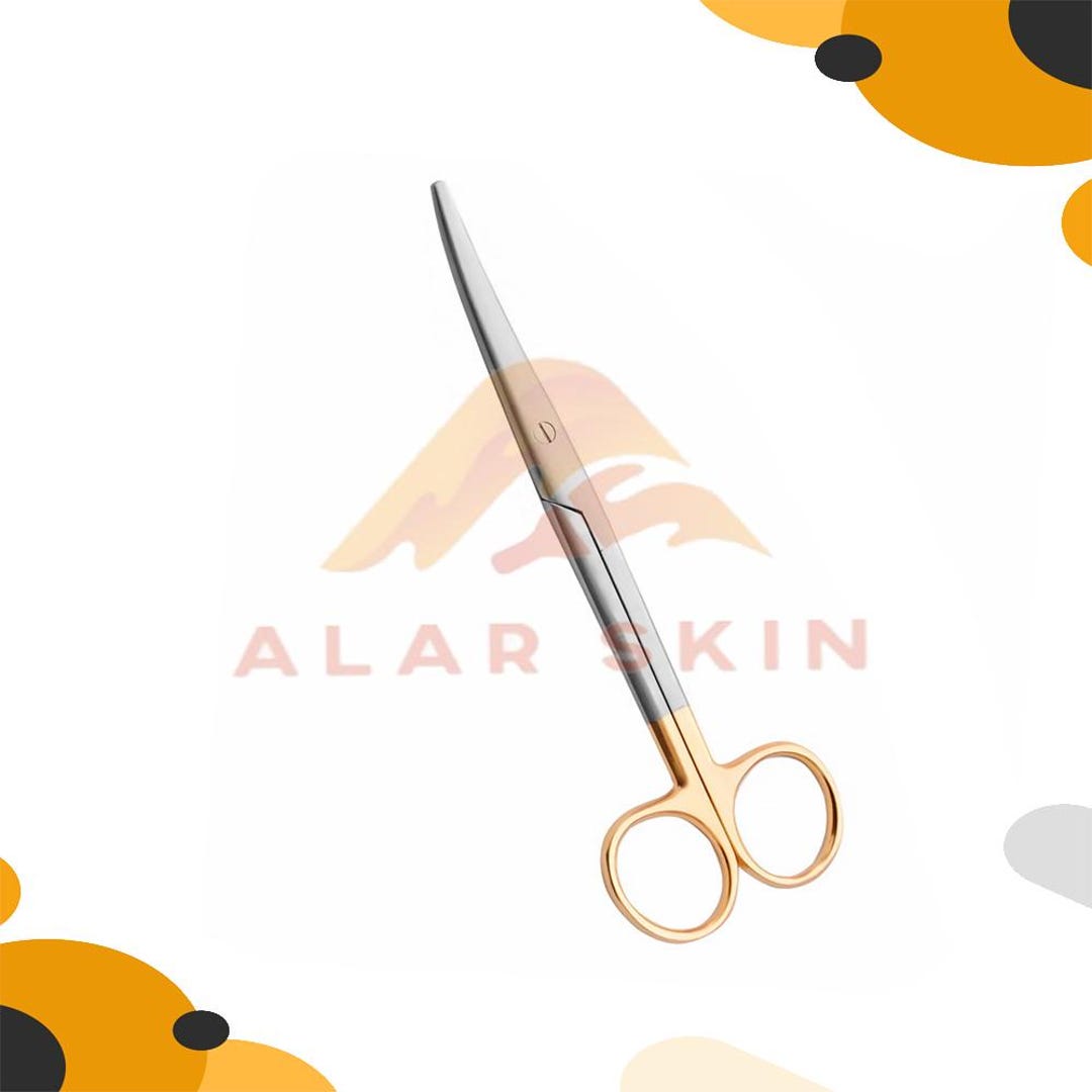 Mayo-stille Stainless Steel Scissors – Straight & Curved Edge Shears ...