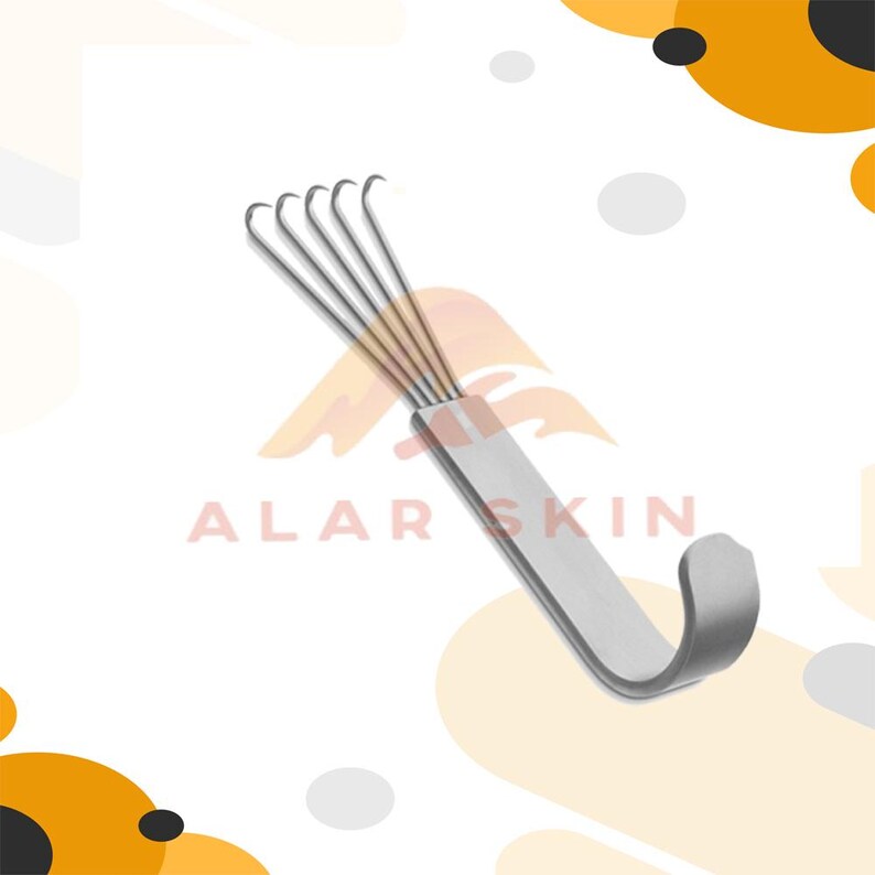 Anderson Bear Claw Style Retractor Precision 5-prong Retractor – 12cm ...