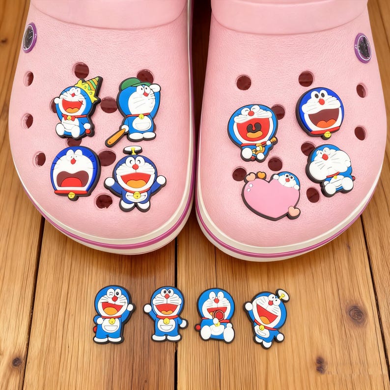 Doraemon Crocs Charms | Cute Robot Cat Jibbitz | Kids & Adults Shoe ...