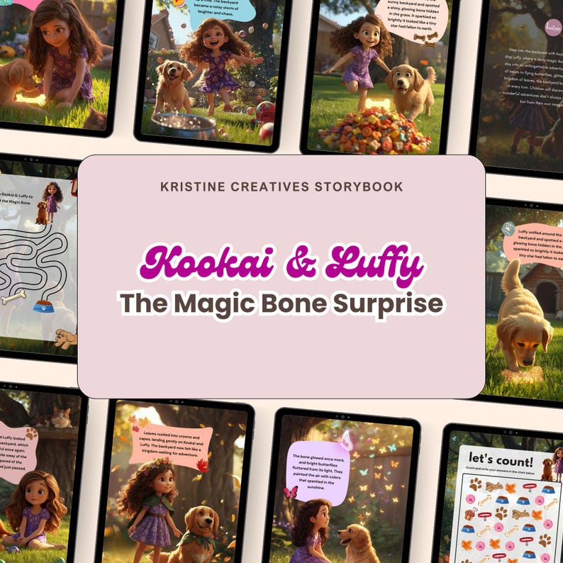 Kookai & Luffy: the Magic Bone Surprise | Magical Kids Storybook Ages 3 ...