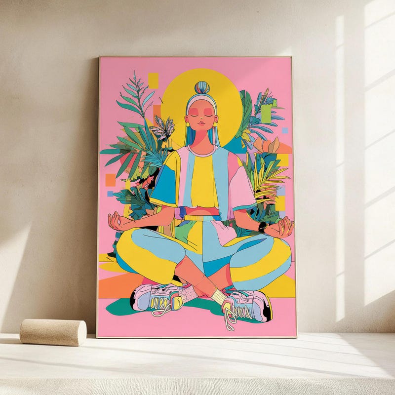 Pop Art Yoga Prints - Etsy