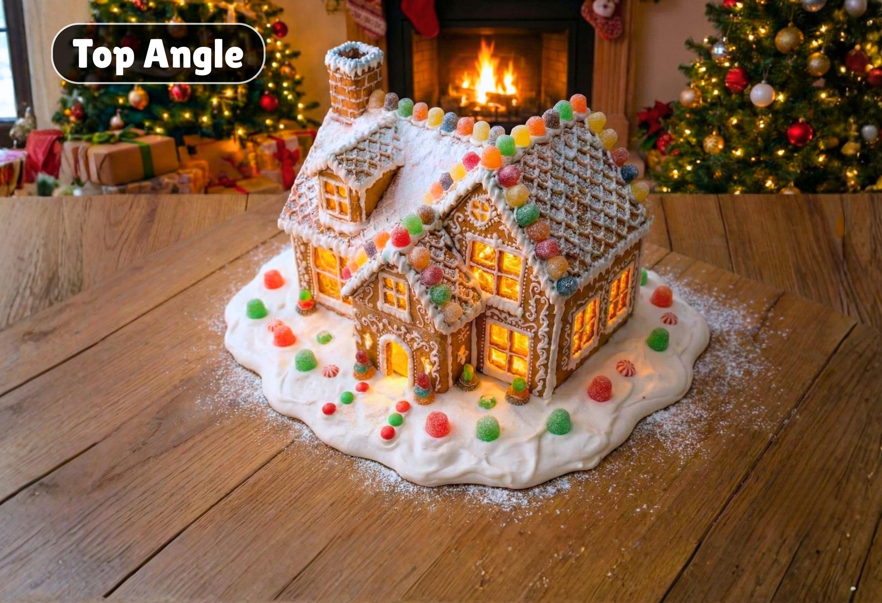 Gingerbread House Printable Pattern Template Christmas Decor - Etsy