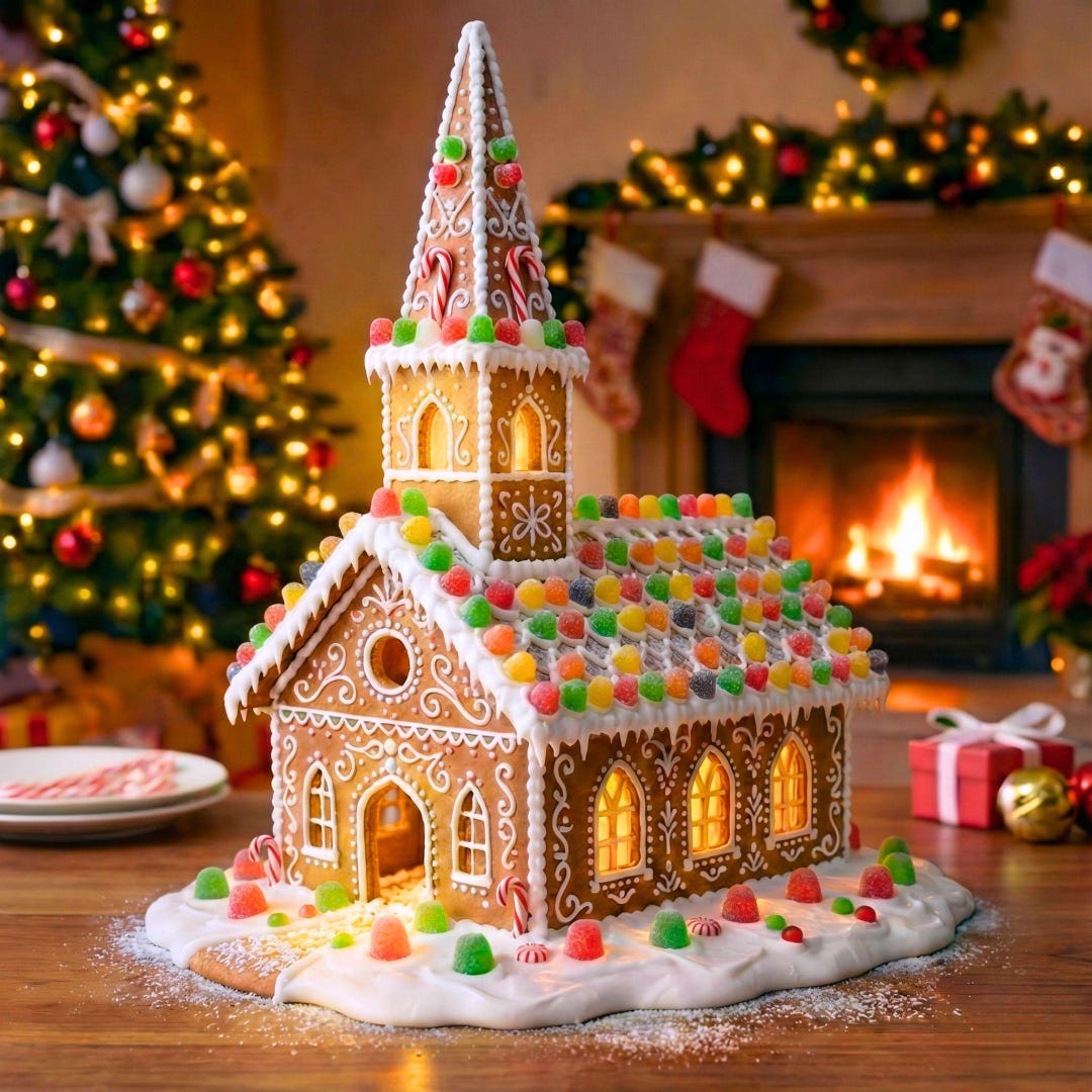 Gingerbread House Printable Template Pattern Christmas Decor - Etsy