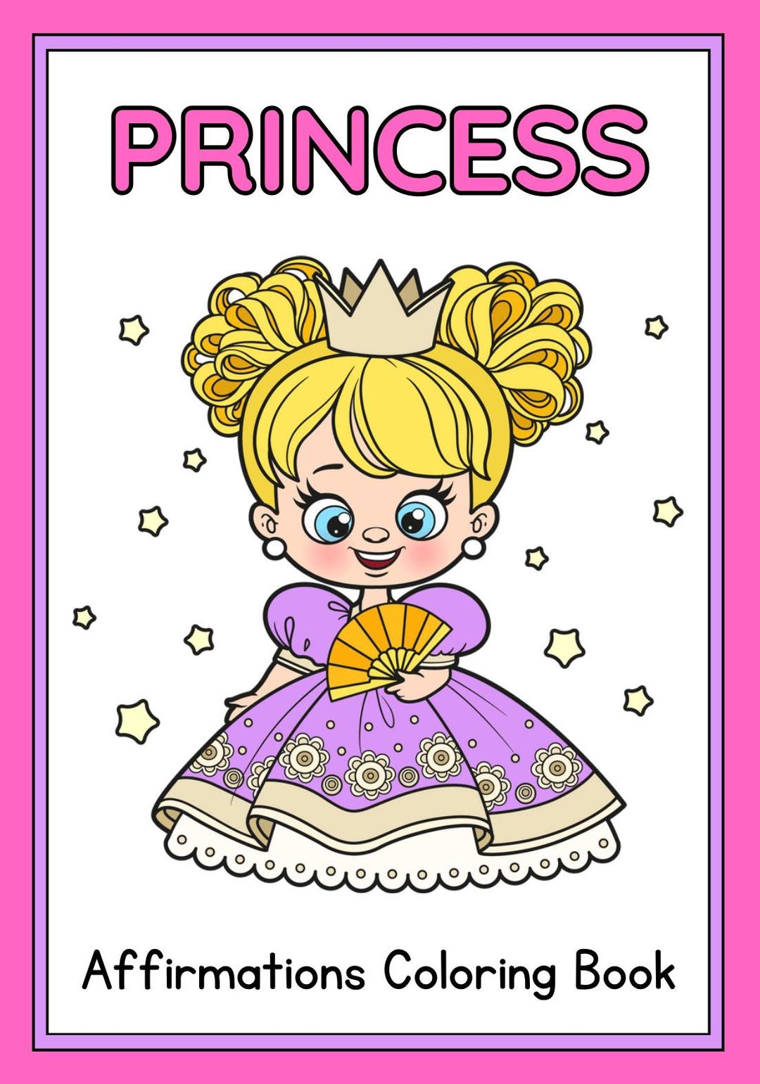 Princess Affirmations Coloring Book | Positive Quotes Activity (PDF) - Etsy