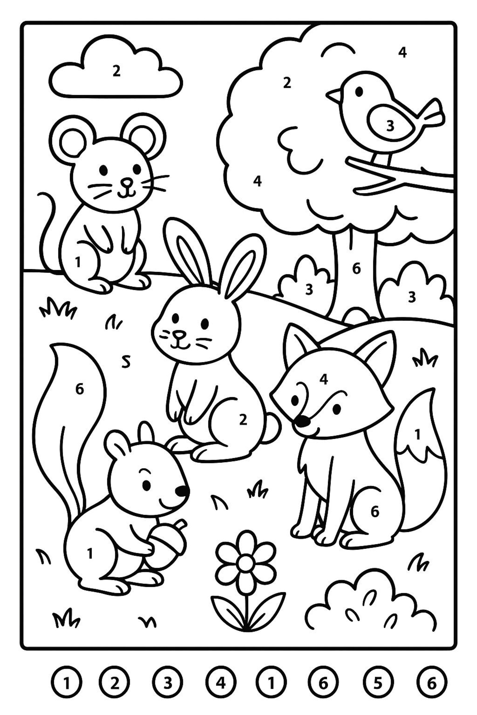 Color by Number Collection Book Coloring for Kids - Etsy