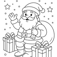 Christmas Coloring Pages, Santa, Presents, Snowman, Reindeer, Ornament ...
