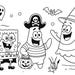 Spongebob and Friends in Mr. Krabs Class Coloring Pages - Etsy