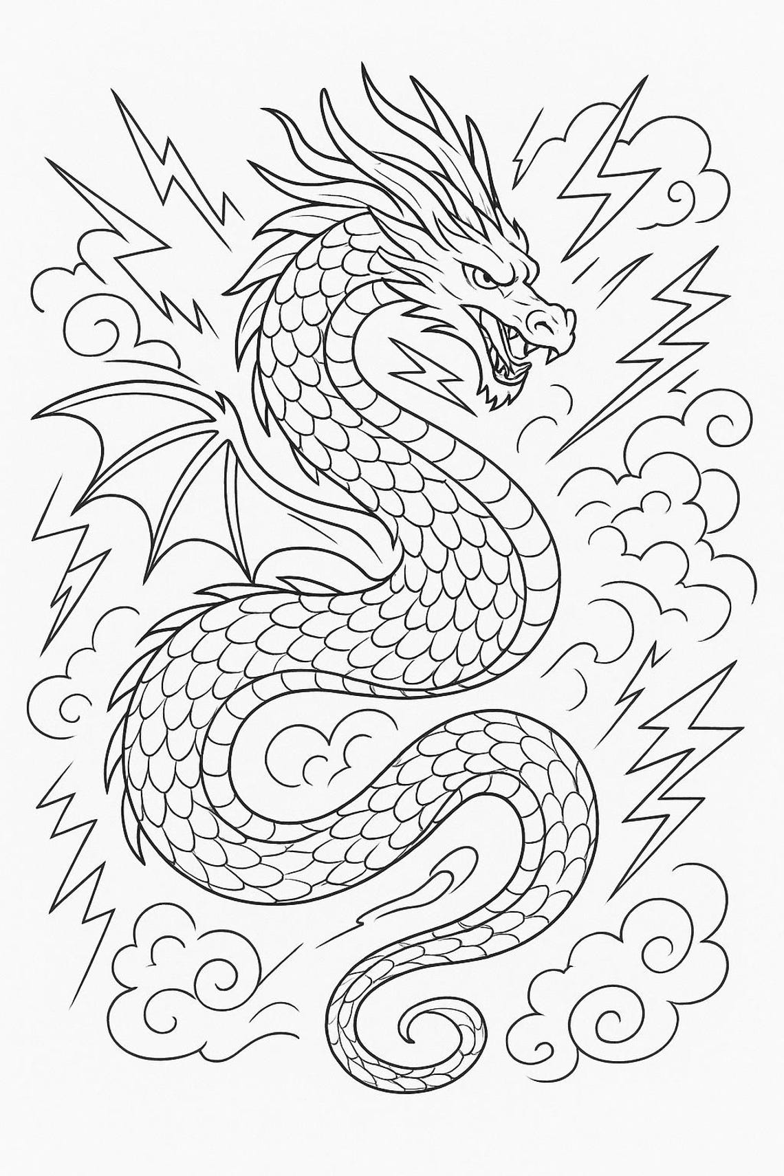 Baby Dragons Elemental Dragons Coloring Pages for Kids - Etsy