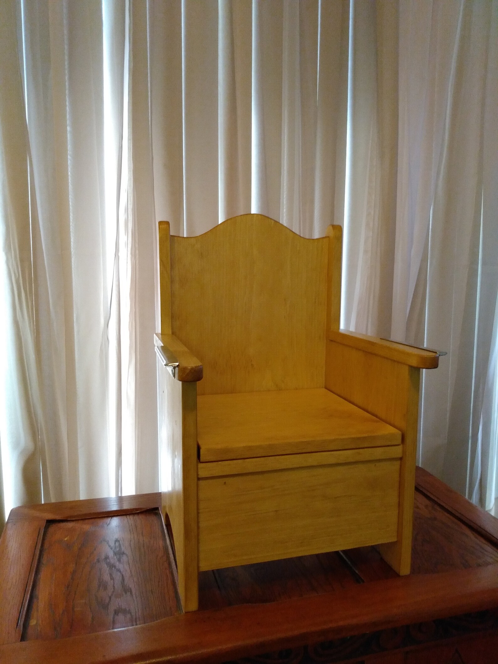 Classic Wooden Potty Chair With Tray - Etsy