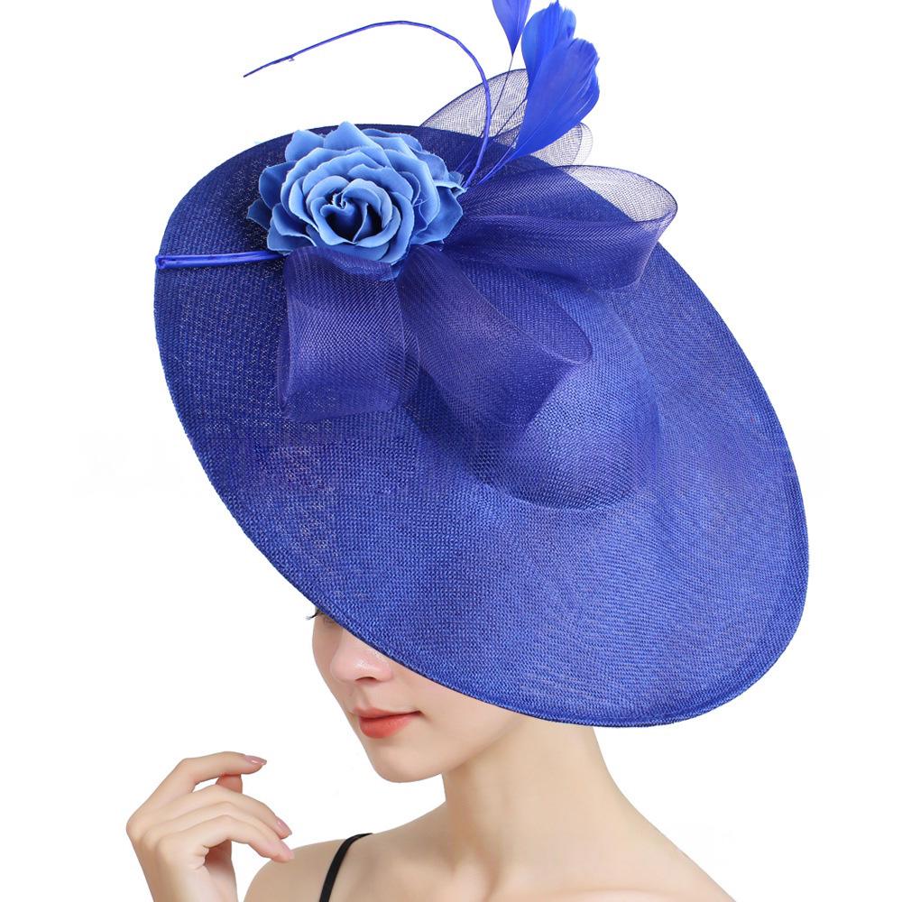 Flower Fascinator Hat Elegant Tea Party Derby Headband With Clip for ...