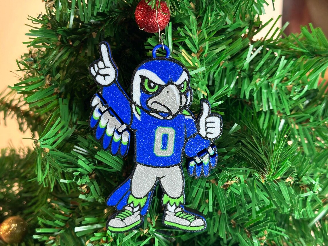 Blitz the Seahawks Mascot Flexi Toy. Seattle Seahawks Mascot. Make It ...