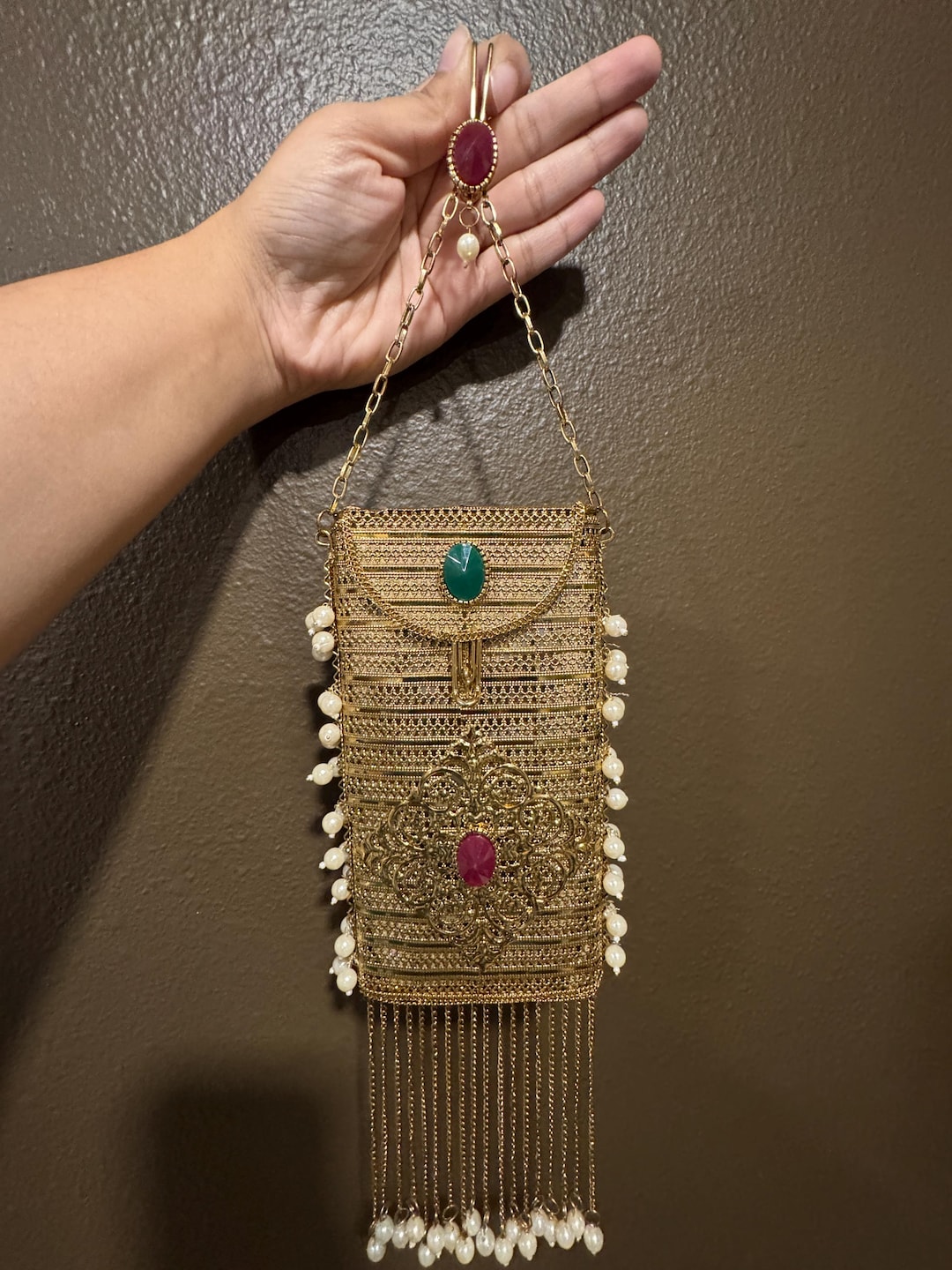 Brass Hand Bag Perfect for Mobile Phones. Easy to Carry. Made With ...