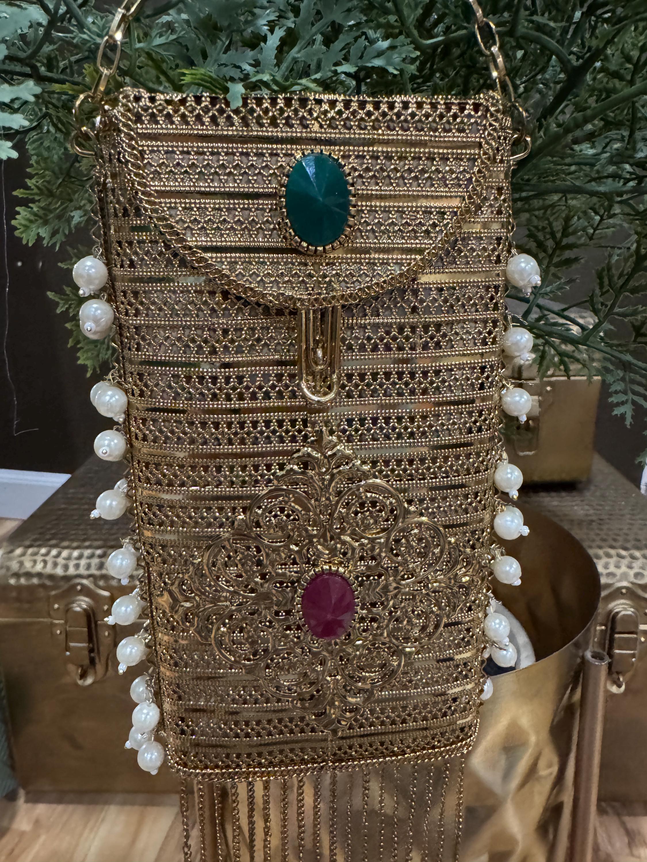 Brass Hand Bag Perfect for Mobile Phones. Easy to Carry. Made With ...