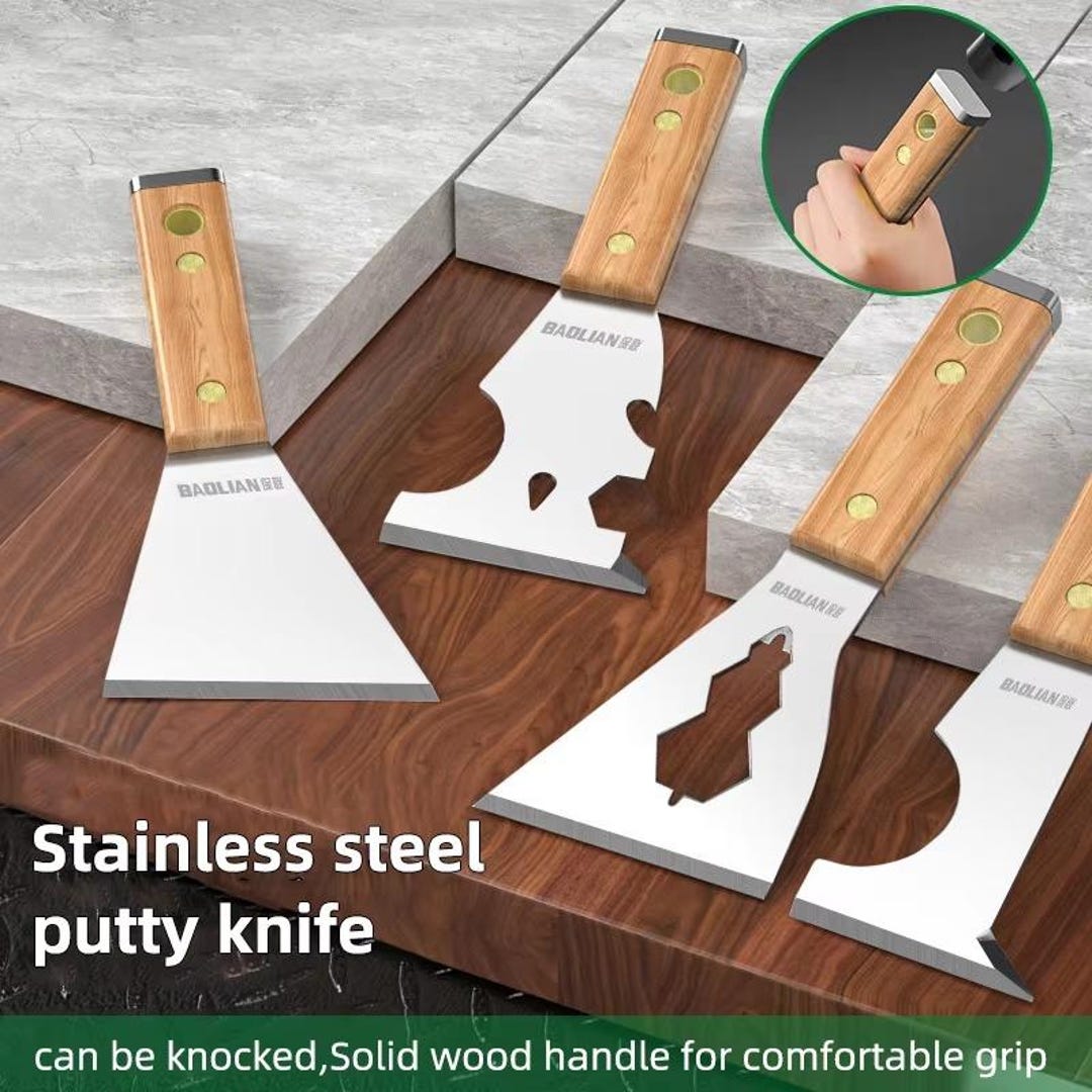 Multi-use Stainless Steel Putty Knife Paint Scraper Tool for DIY & Home ...