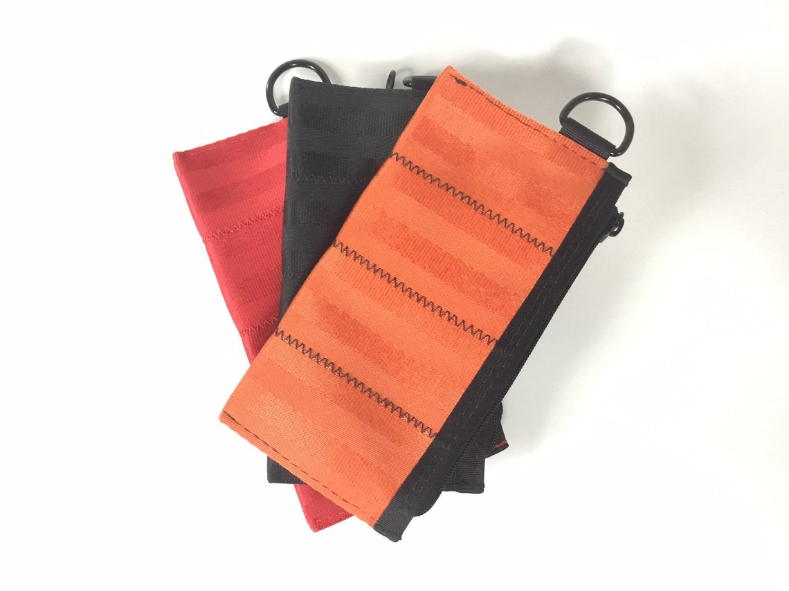 Orange Vegan Pouch With Zipper - Etsy