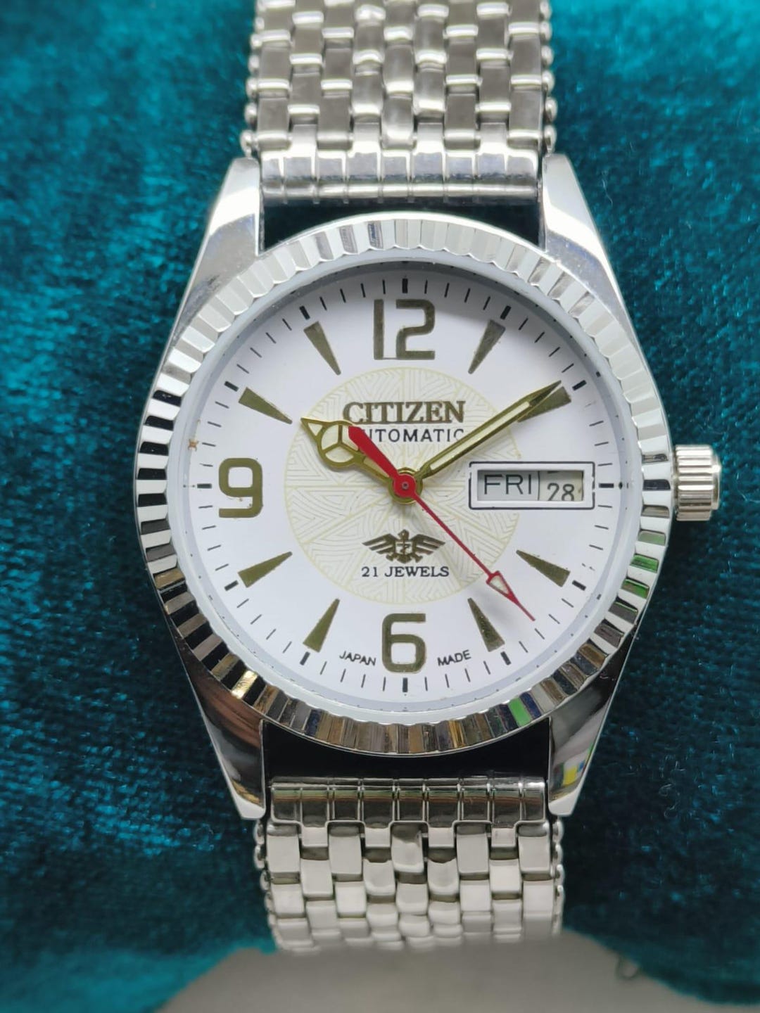 Citizen Automatic Vintage White Dial Day/date 21 Jewels Men's Wrist ...
